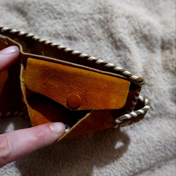 None | Other | Vintage Suede Wallet Cowboys And Indians Look | Poshmark